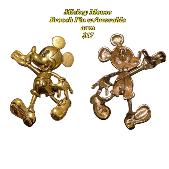 Jewelry | Disney Mickey Mouse Brooch Pin | Poshmark